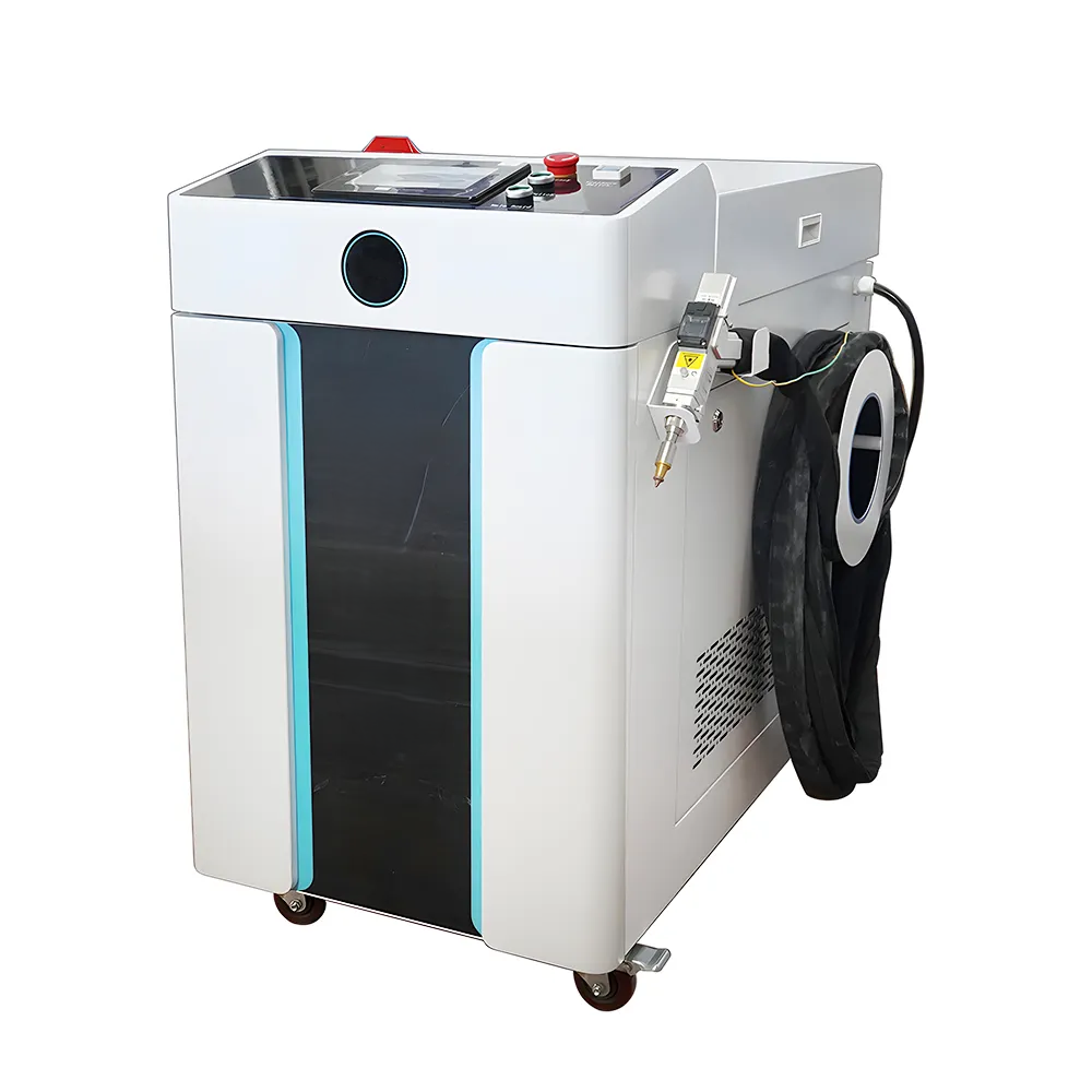2000W Continuous fiber laser cleaning machine rust and paint remover ...